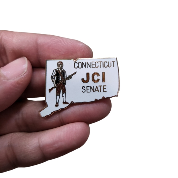 Accessories | Vintage Gold Toned Connecticut Jci Senate Pin | Poshmark